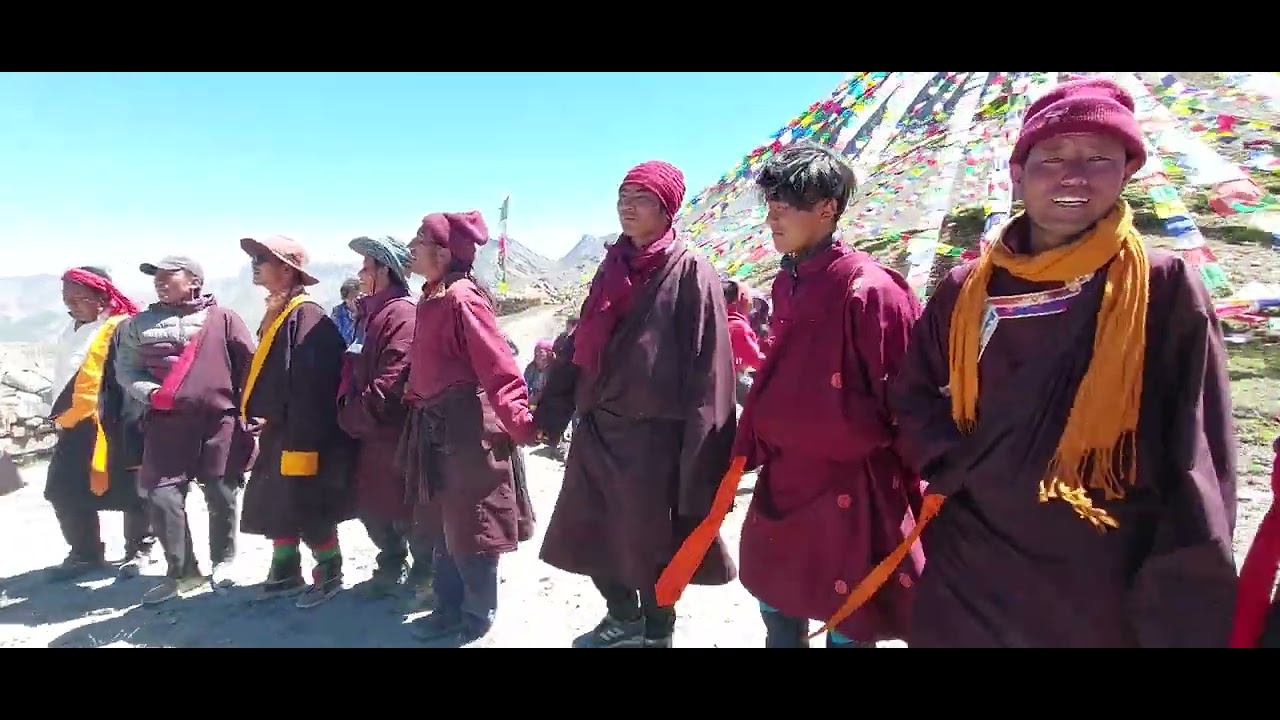 Himalaya Dolpo culture dance. དོལ་པོ་ཥེལ་རི་བོ་འབྲུག་སྒྲར་གནས་བསྐོར ...