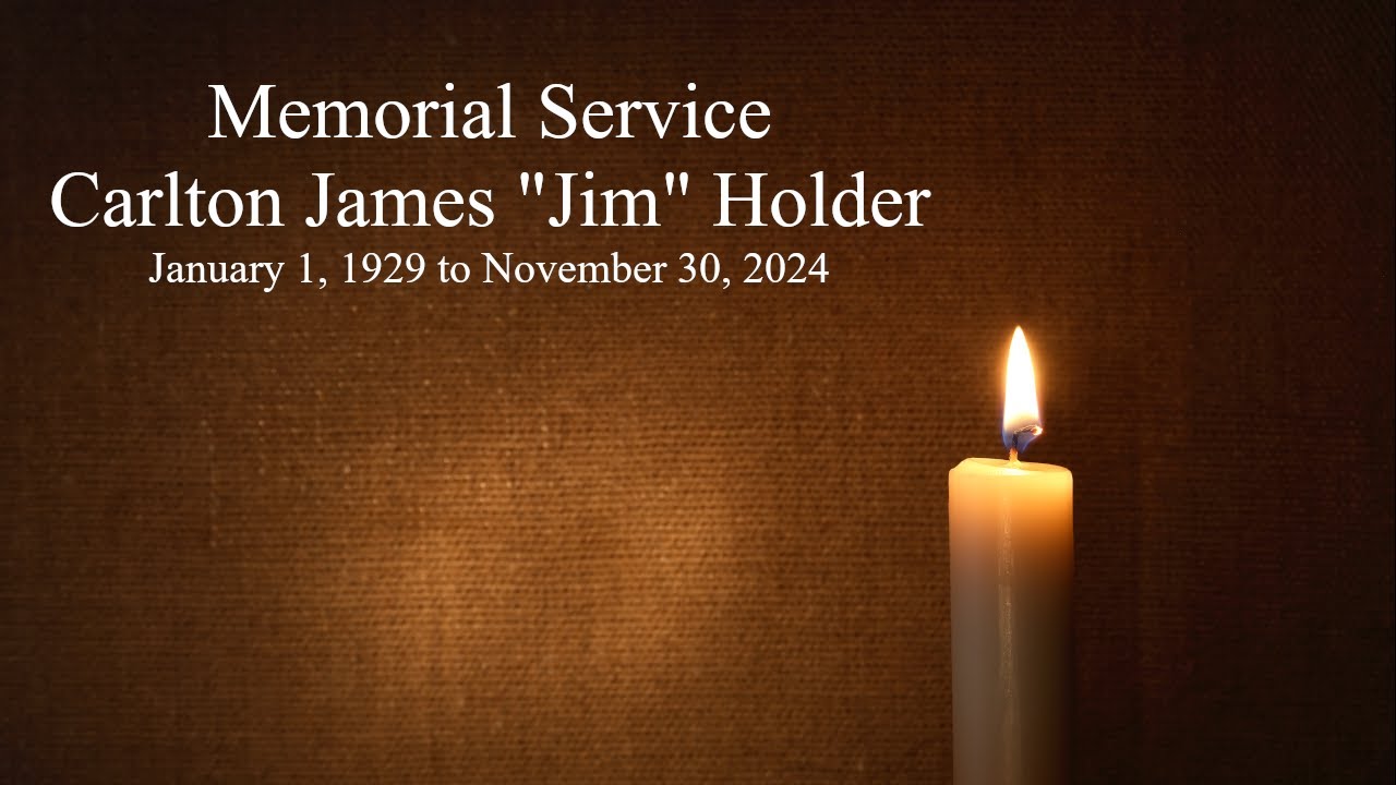 2024.12.30 PM - Jim Holder Memorial Service - YouTube
