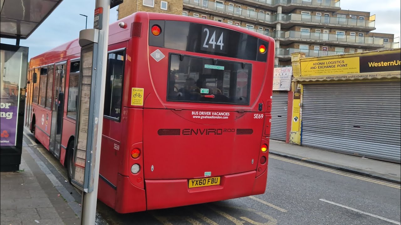 Go-Ahead London SE69 YX60FBU Bus Route 244 - YouTube