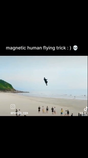 magnetic human flying trick ☠ - YouTube