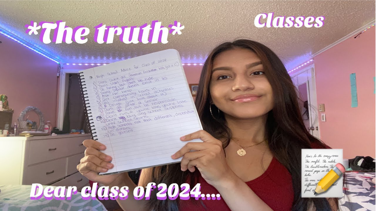 DEAR FRESHMAN... CLASS OF 2024| HIGHSCHOOL ADVICE AND TIPS - YouTube