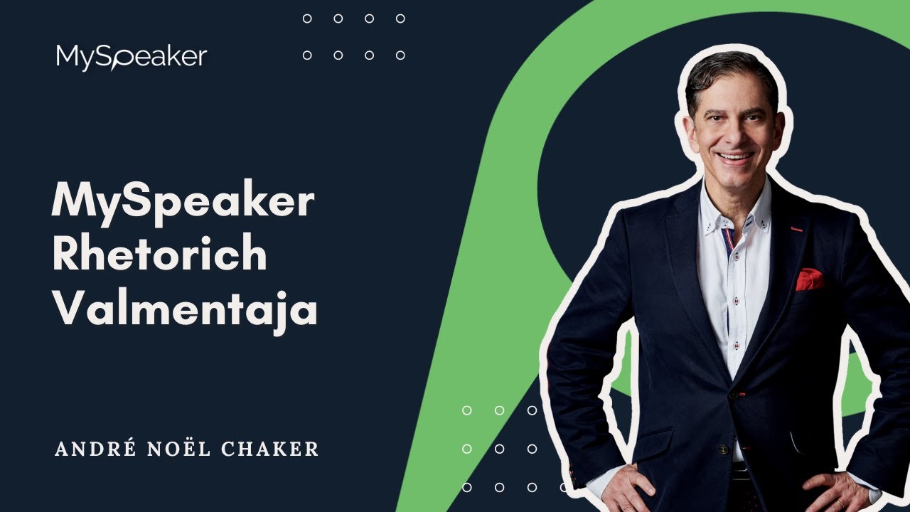 André Noël Chaker - MySpeaker Rhetorich Valmentaja - YouTube