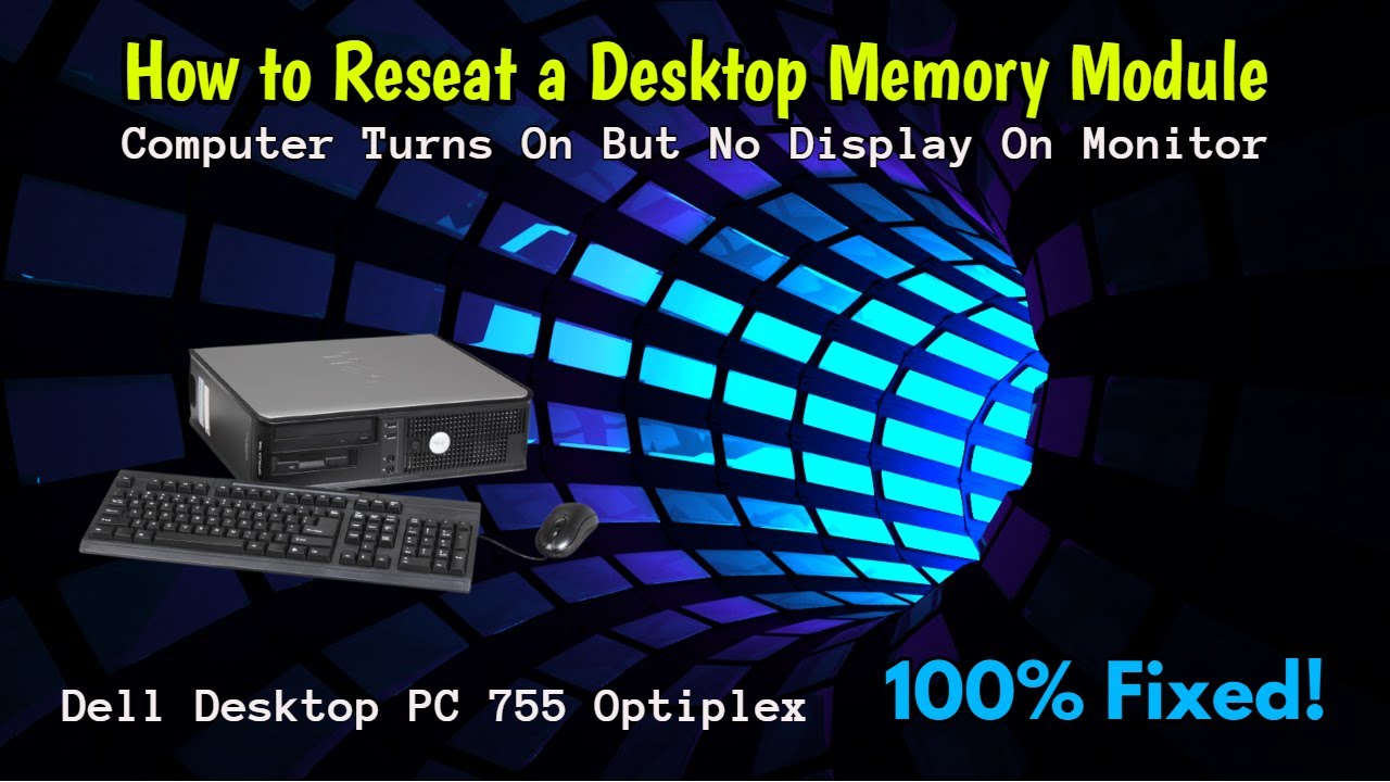 How to Reseat a Desktop Memory Module | Dell Optiplex No Display ...