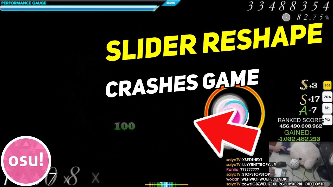 Daily Osu Stream Highlights: SLIDER RESHAPE CRASHES GAME - YouTube