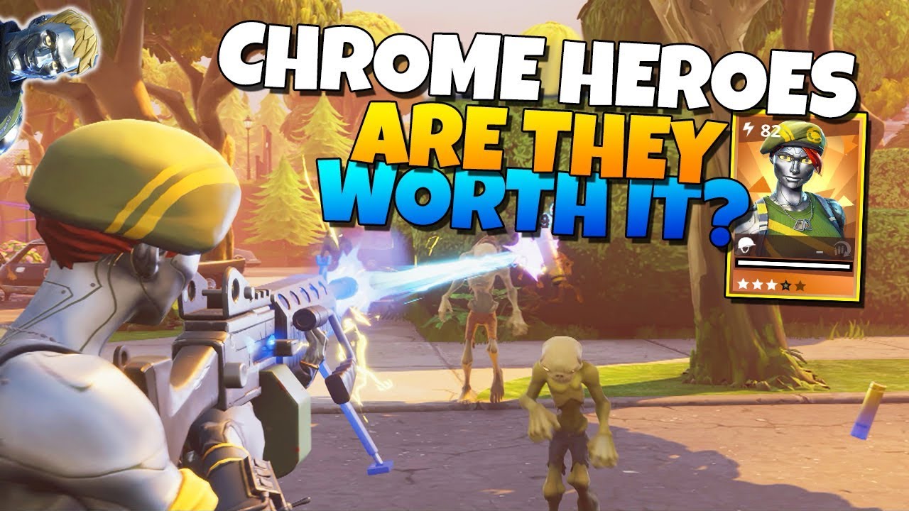 Chrome Hero Soldiers ARE THEY WORTH IT? | Fortnite Save The World - YouTube