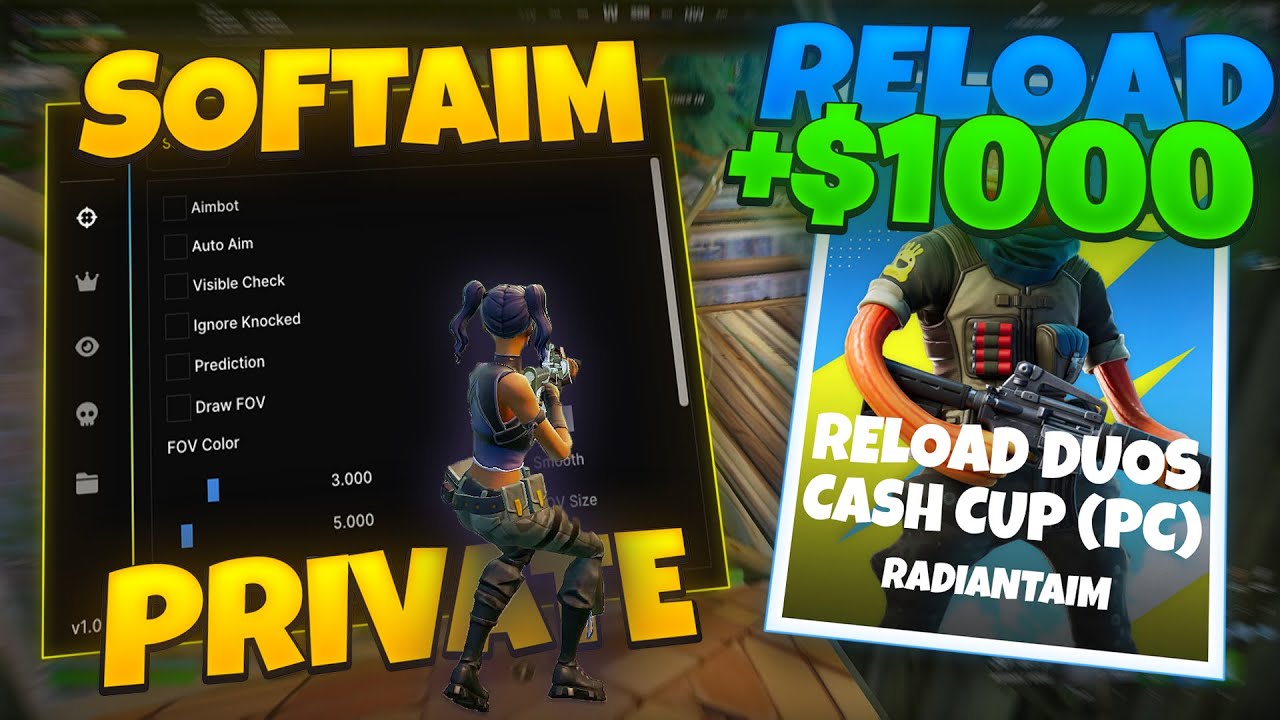 SHOWCASING THE BEST FORTNITE CHEAT IN RELOAD CASH CUP 🎯┃Radiantaim.org ...
