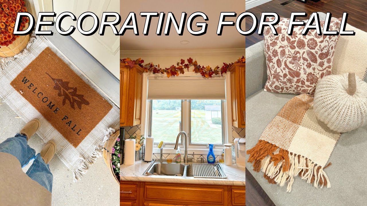DECORATING OUR NEW HOUSE FOR FALL! *cozy edition* - YouTube