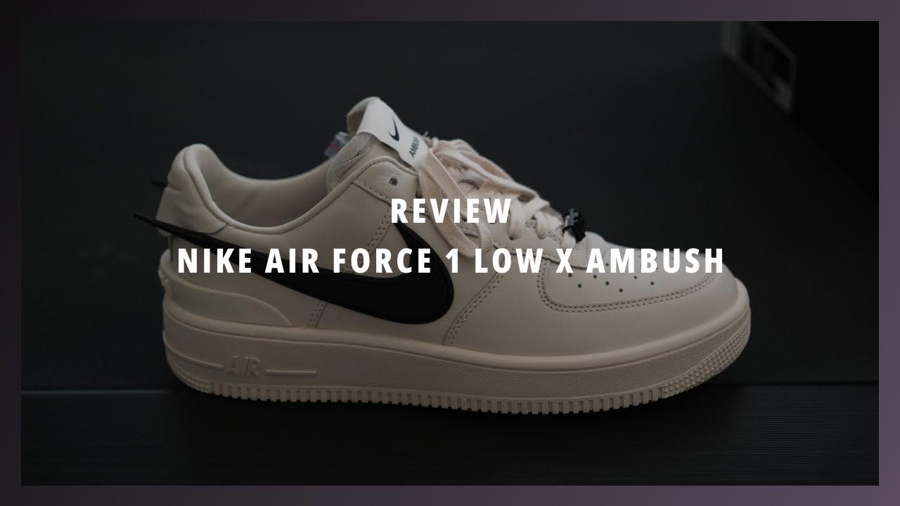 Review (45) || Nike Air Force 1 Low x Ambush "Phantom" - YouTube