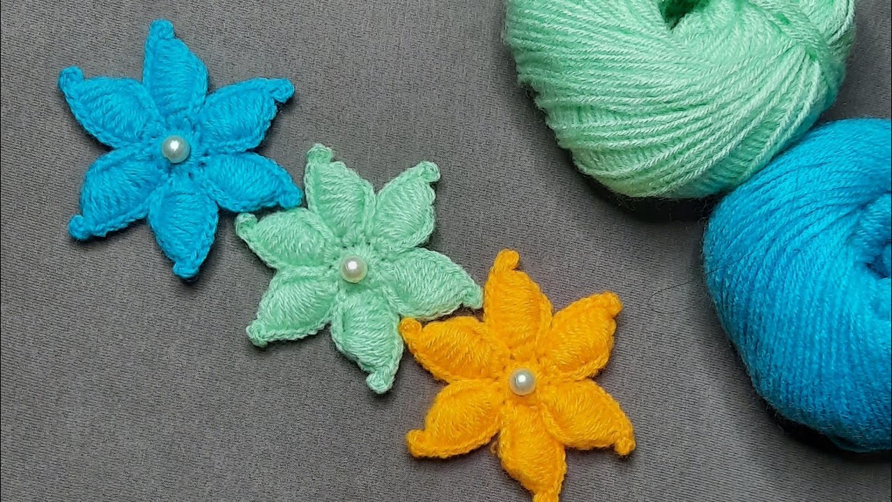 how to crochet a flower | crochet flowers for beginners | crochet ...