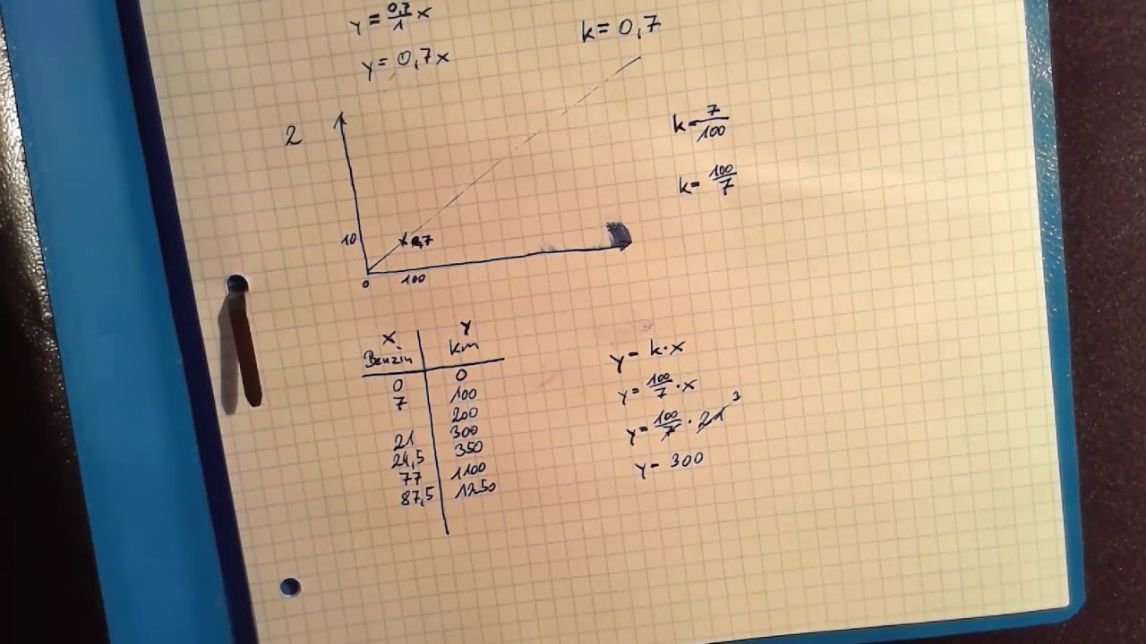 Homogene Lineare Funktionen S110 111 Beispiel 1 - YouTube