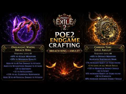 Endgame Ring & Amulet Crafting Guide for Attack Builds | PoE 2 0.5 Runes of Aldur
