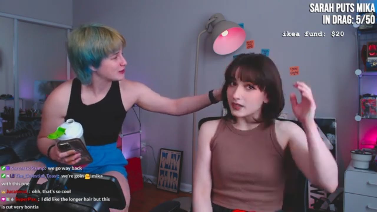 celebrating streaming for 4 years with a haircut by @sarahsweetiie ...