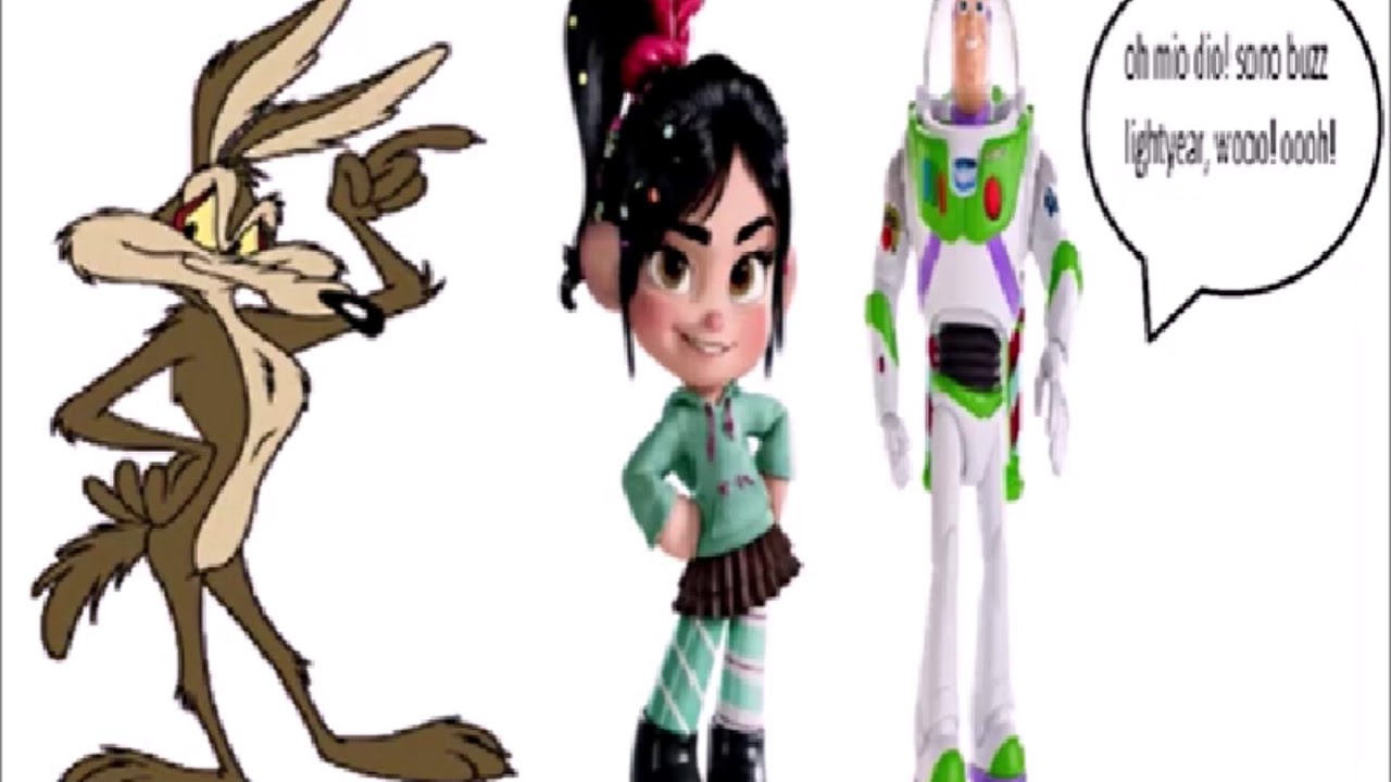 ralph (wile e. coyote) vanellope e buzz theme 10 - YouTube