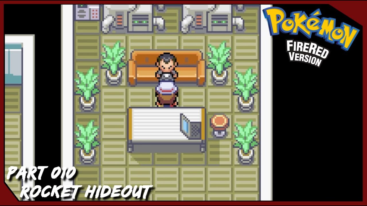 Gym Series || BROCK || Pokémon FireRed Part #010 Rocket Hideout - YouTube