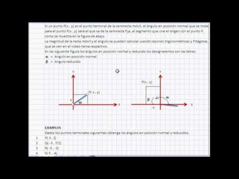 Angulos a partir de un Punto Terminal - YouTube