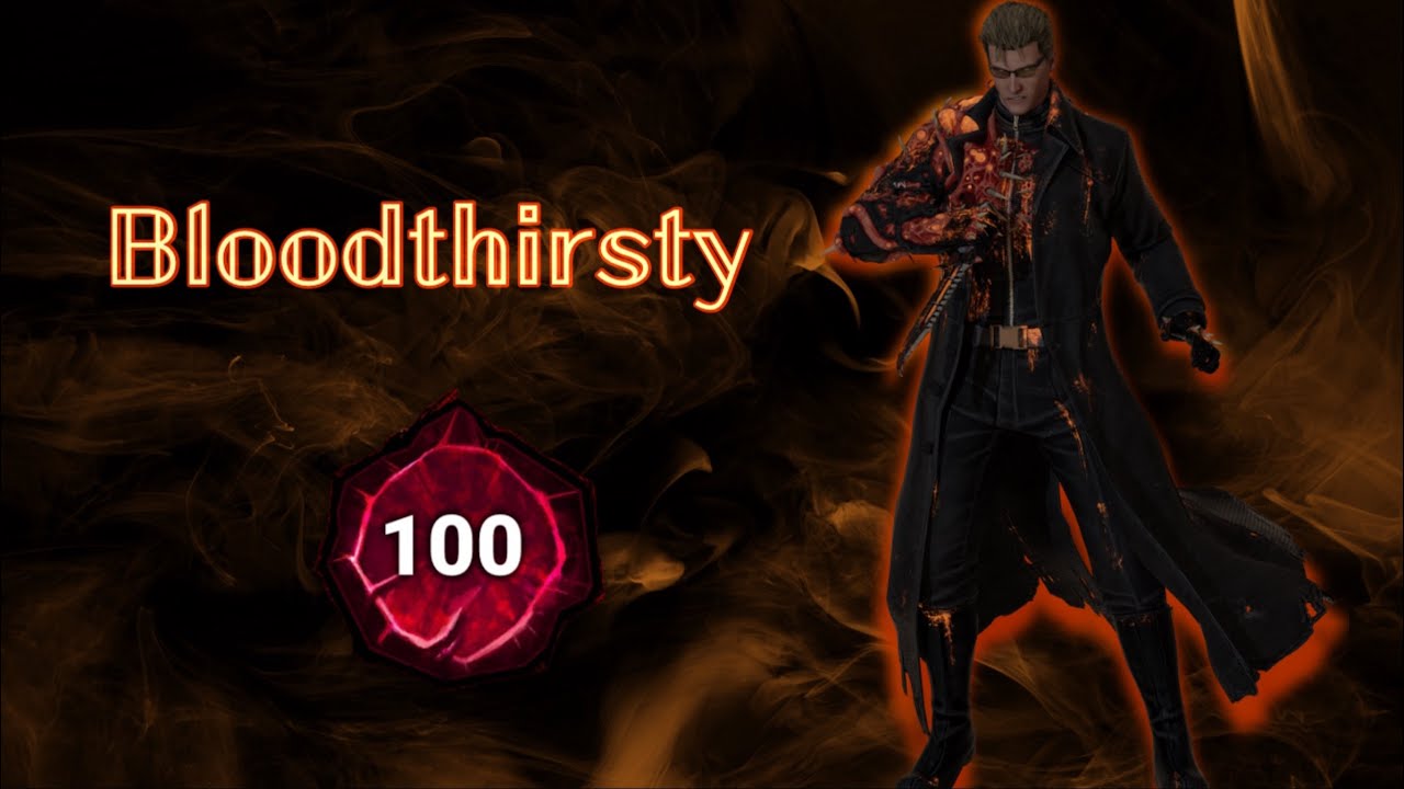 𝔹𝕝𝕠𝕠𝕕𝕥𝕙𝕚𝕣𝕤𝕥𝕪 - P100 Console Wesker Montage - YouTube