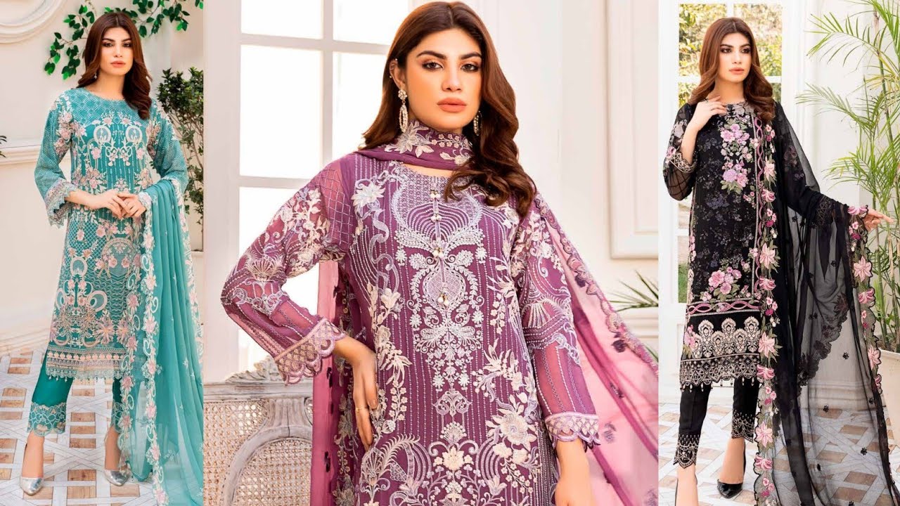 Pakistani Noor's By Aabish Luxury Chiffon three Piece | Original Luxury ...