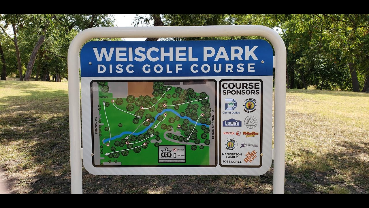 Weichsel Park Disc Golf New 18 Hole Course Layout (practice round ...