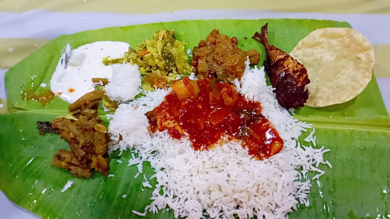 Banana Leaf Meal | South Indian Traditional food | Muscat Oman - YouTube