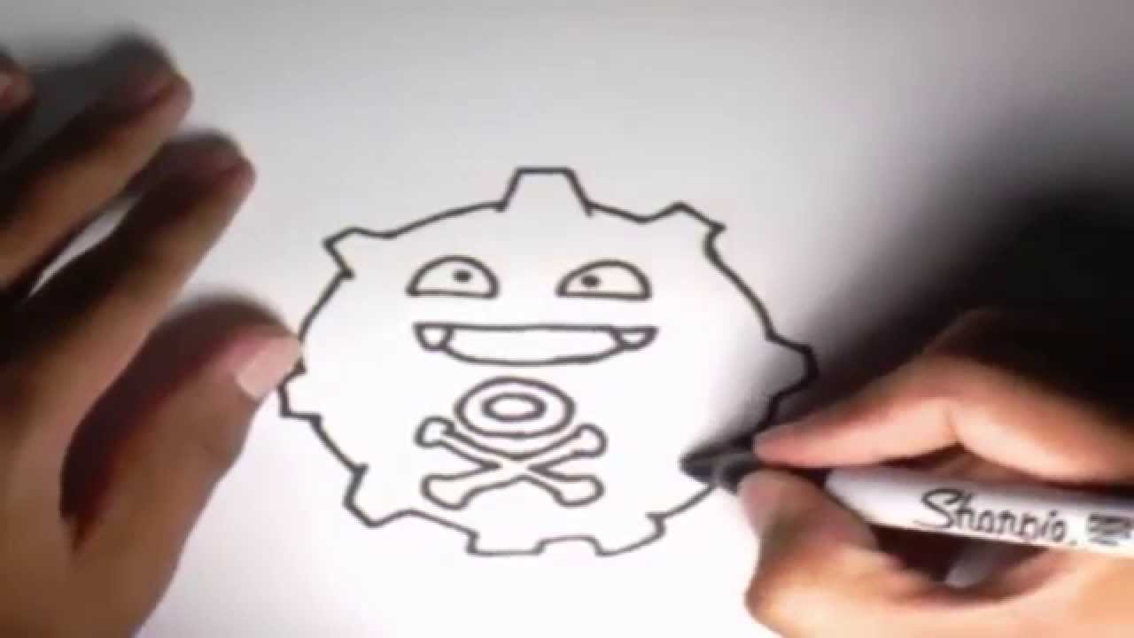 Como dibujar a Koffing Pokémon l How to draw Pokémon Koffing - YouTube