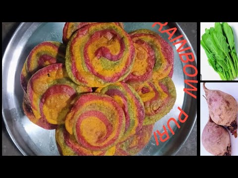 New style Rainbow puri & Healthy puri - YouTube