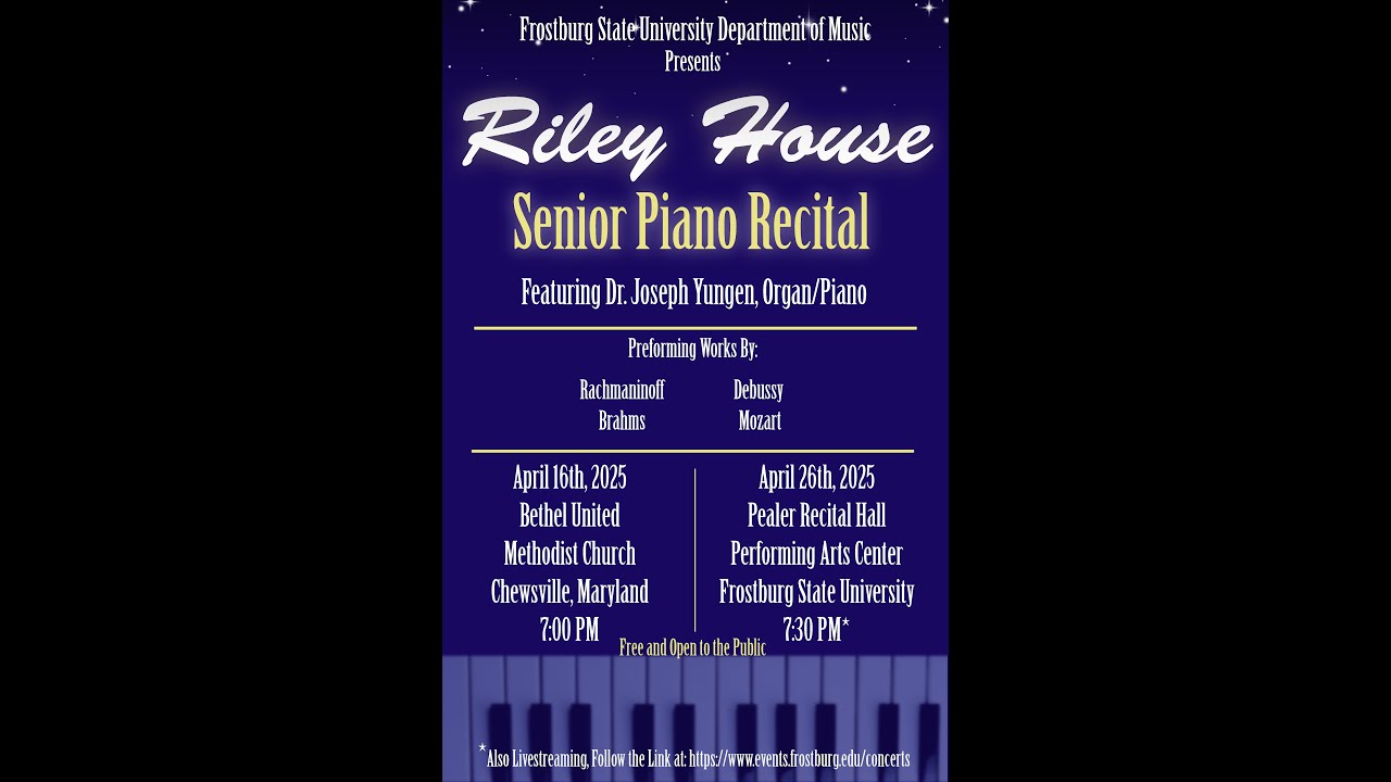 Riley House, piano - Senior Recital - YouTube
