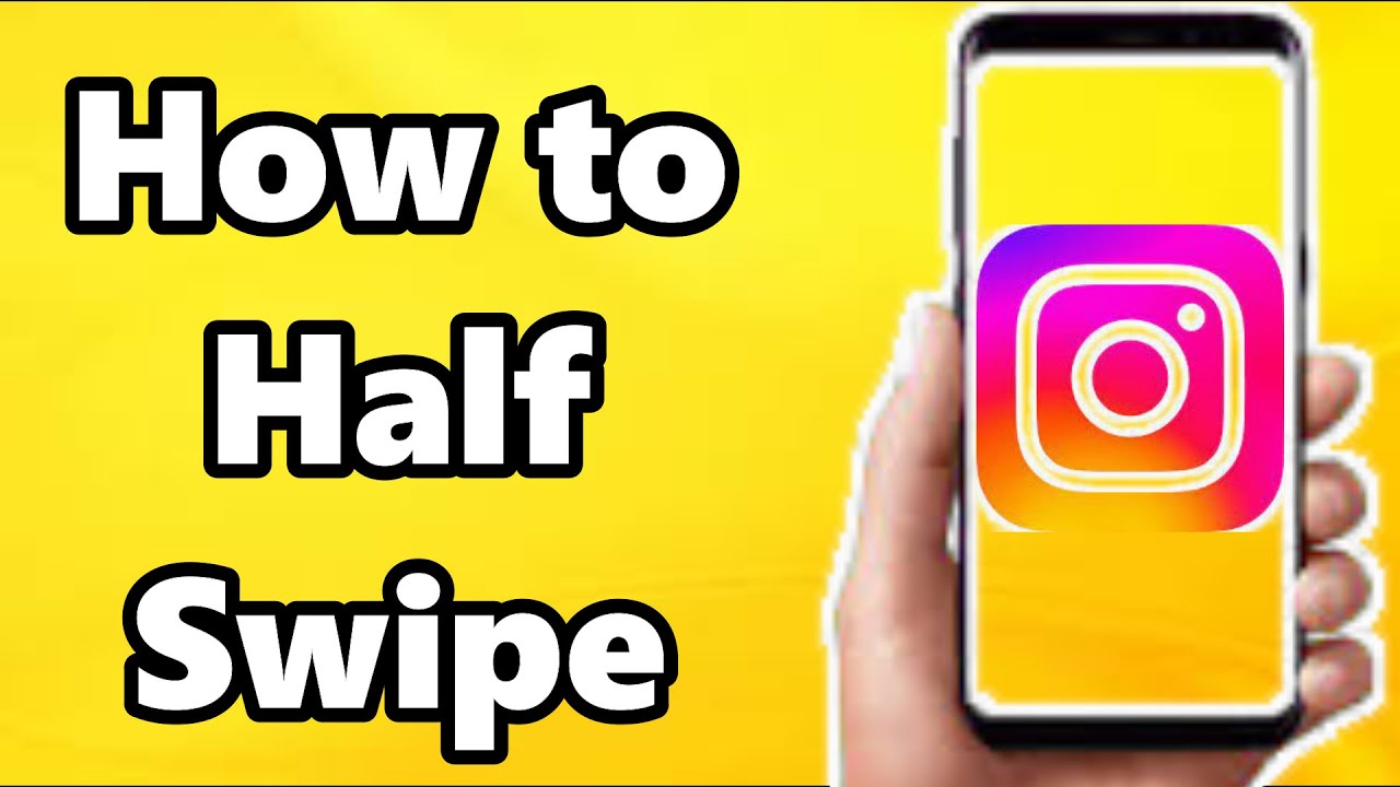 How to Half Swipe on Instagram 2024 - YouTube