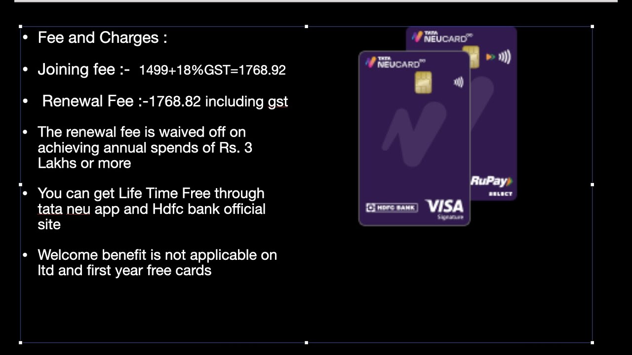 HDFC TATA NEU INFINITY CREDIT CARD | BENEFIT | REWARD SYSTEM | HOW TO ...