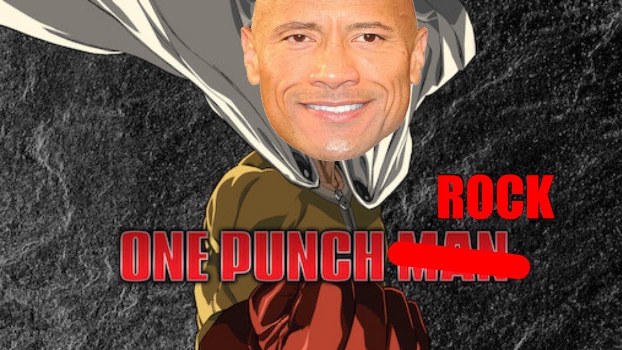 One Punch Man but Saitama is Dwayne 'The Rock' Johnson - YouTube