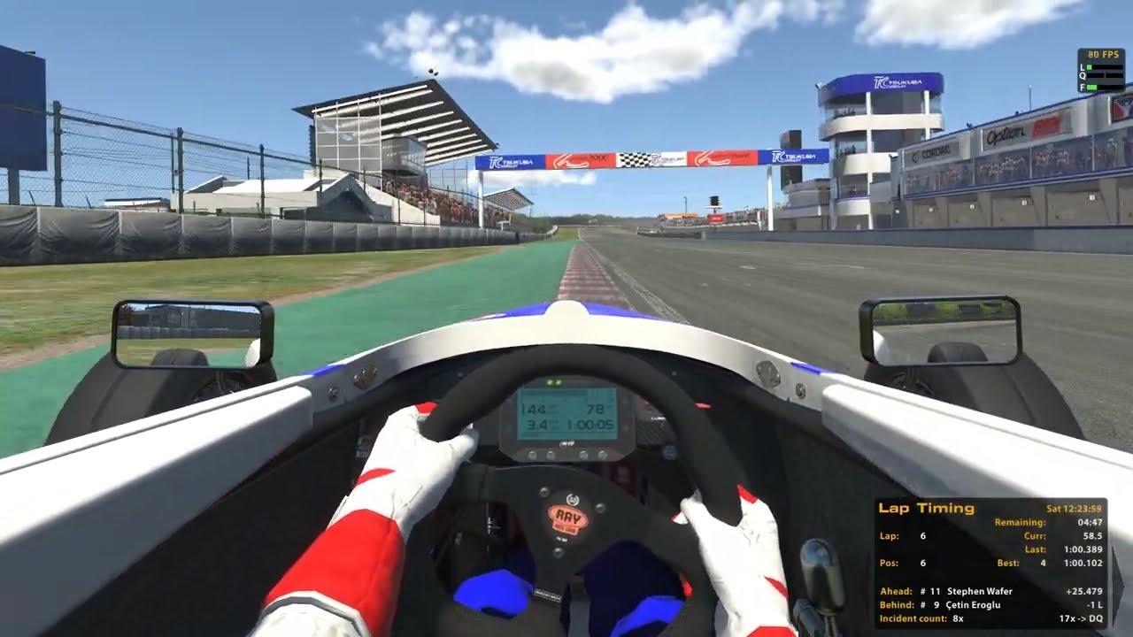 iracing simulation course monoplace formule ford ray FF1600 Tsukuba ...