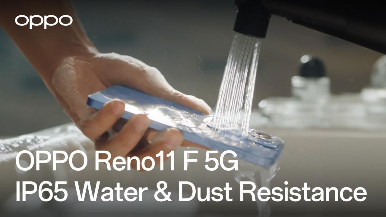 OPPO Reno 11F 5G | IP65 Water & Dust Resistance - YouTube