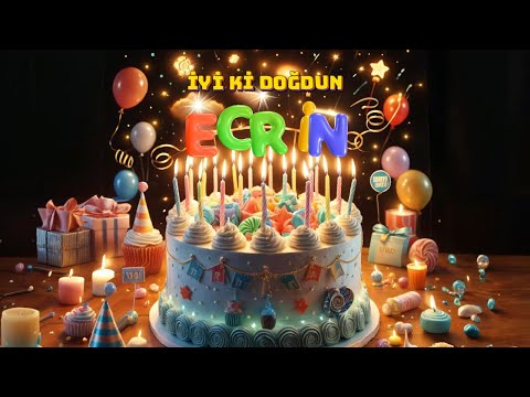 İyi Ki Doğdun ECRİN🌟 Mutlu Yıllar Doğum Günün Kutlu Olsun