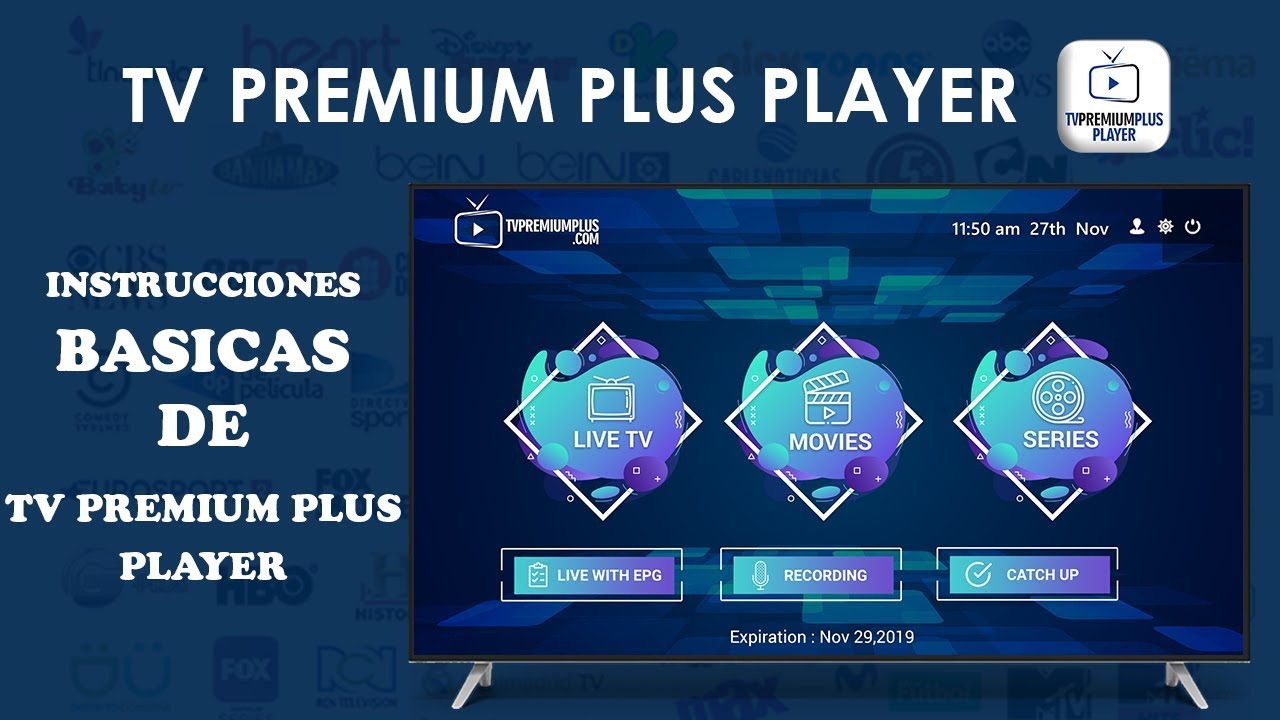 Como manejar TV PREMIUM PLUS PLAYER - YouTube