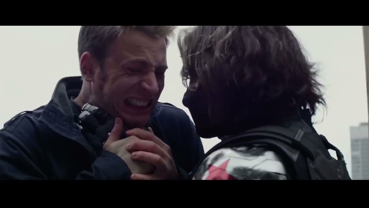 Highway Fight Scene Steve vs Bucky - YouTube