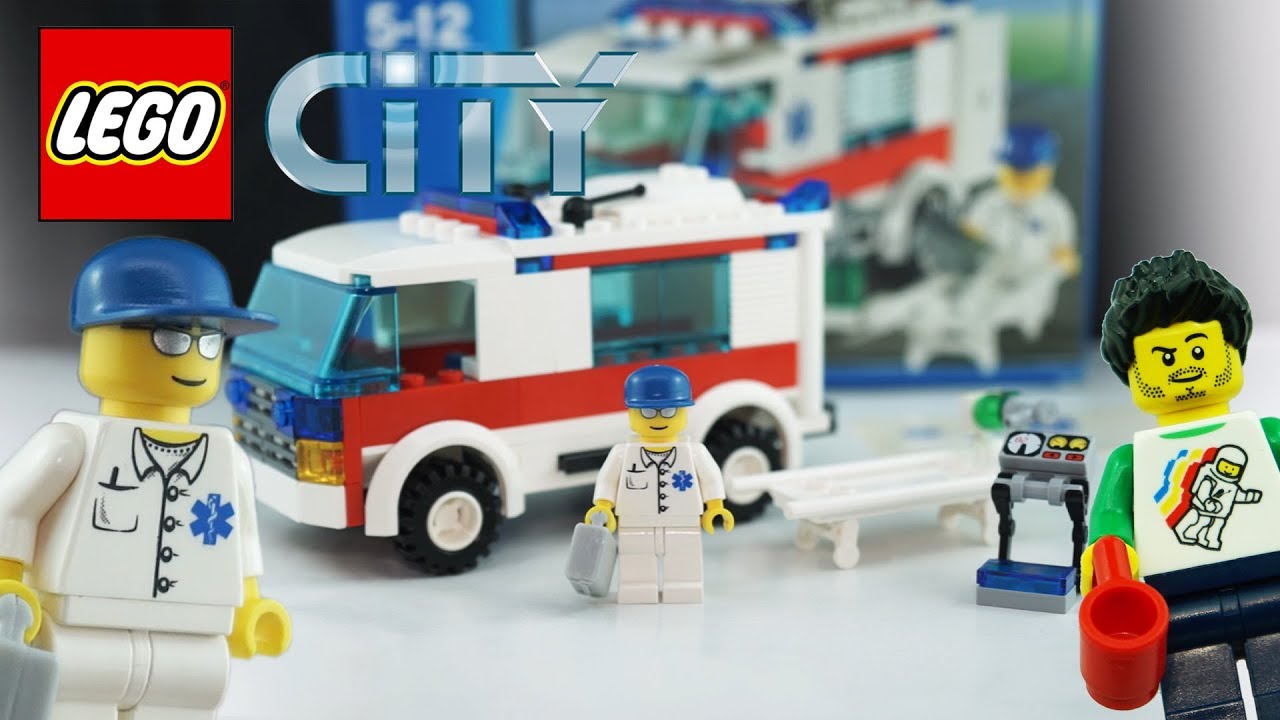LEGO City Ambulance set 7890 - Build and Review! From 2006 - YouTube