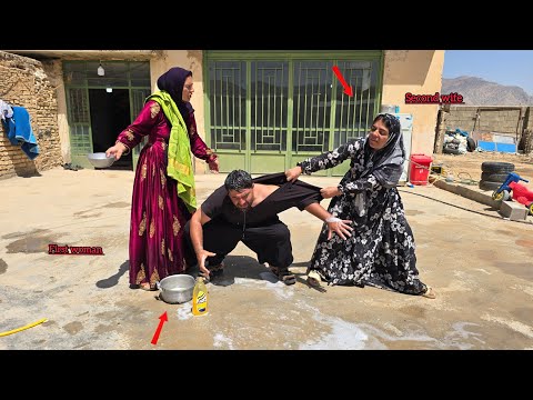 second wife, jealous of her husband's relationship with first wife, got into an argument with him