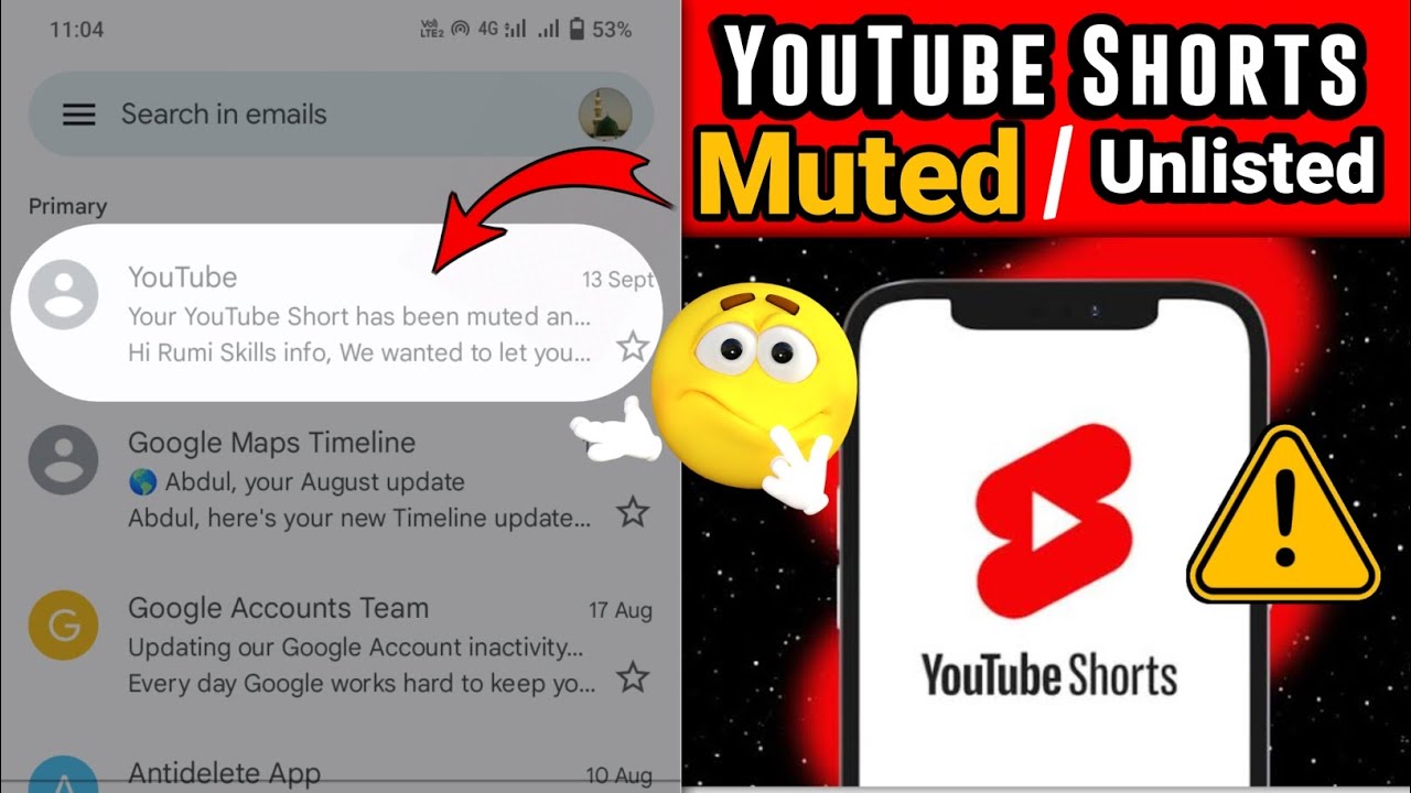 Your YouTube Shot has Been Muted and marked as Unlisted ⚠️ | YouTube ...