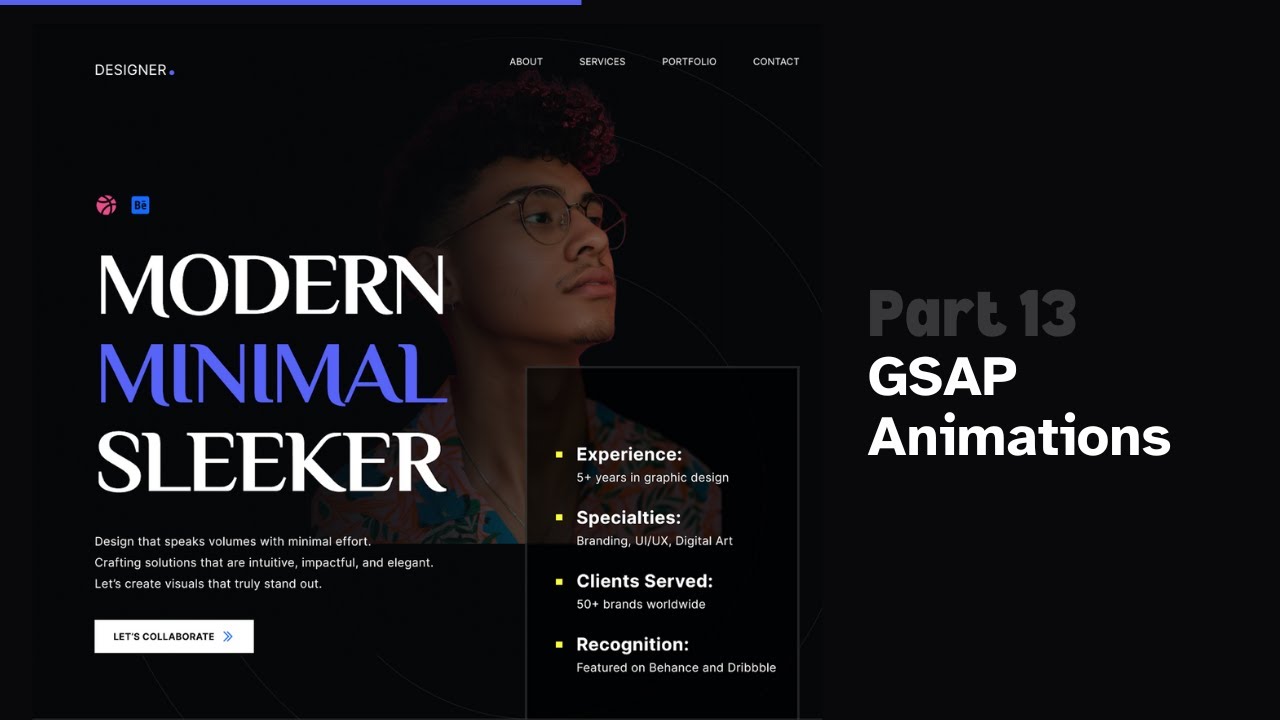 Build A Modern Portfolio Website From Scratch Using Html Css And Js