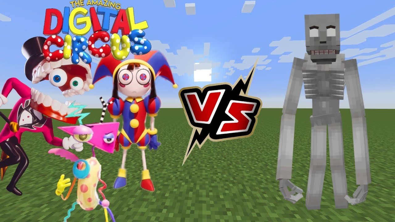 SCP 096 vs The Amazing Digital Circus in Minecraft - YouTube