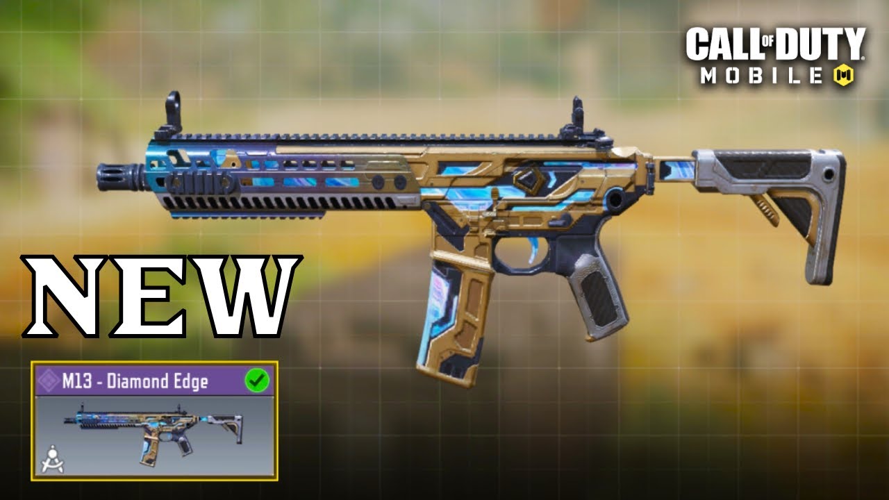 New M13 - Diamond Edge Best Gunsmith in COD Mobile | No Recoil + High ...
