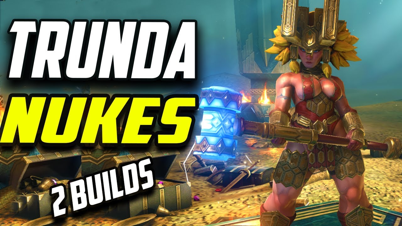 TRUNDA - 2 BUILDS - ARENA & DUNGEONS | RAID SHADOW LEGENDS - YouTube