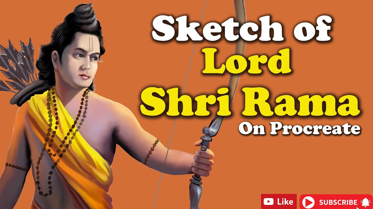 Color Sketch of Lord Shri Rama : Coloring Technique - YouTube