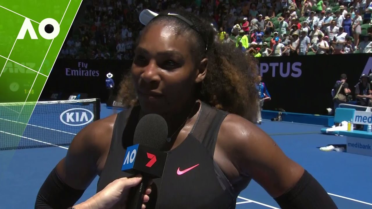 Serena Williams on court interview (4R) | Australian Open 2017 - YouTube