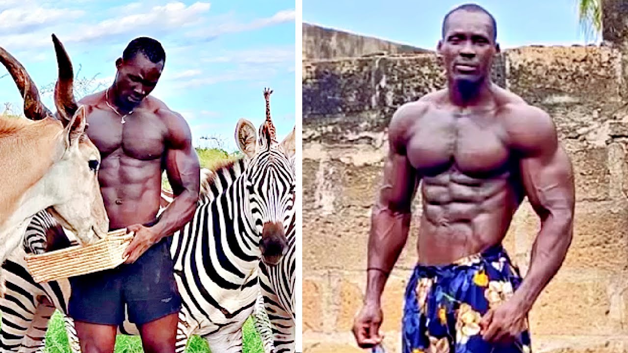 No Gym, No Protein, No Steroids - African Village FREAK Mr. Wad - YouTube