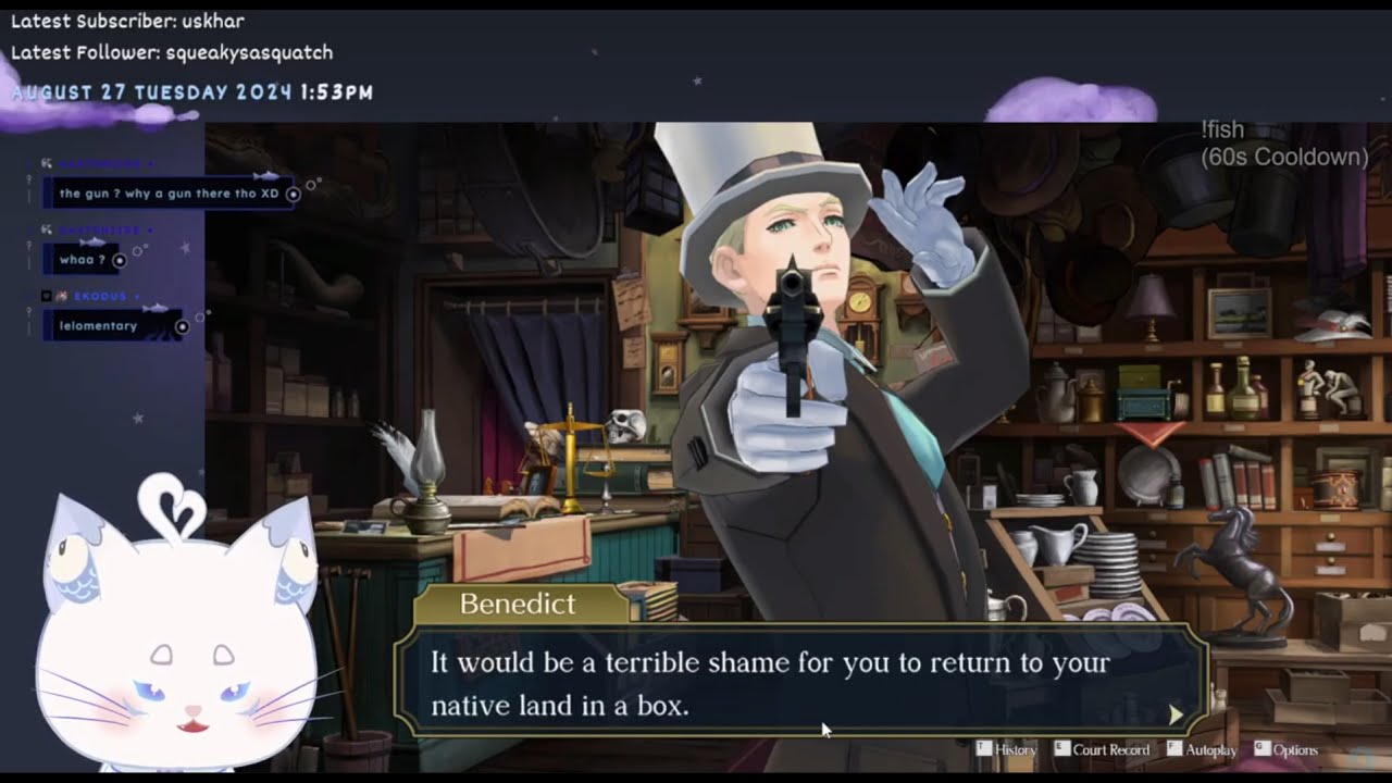 [VOD 8/27/24] Last case of the first Ace Attorney Chronicles game! W ...