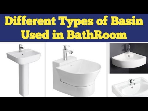 Types of Wash Basin Used In Bathroom I Full Pedestal Basin I Wall Hung ...