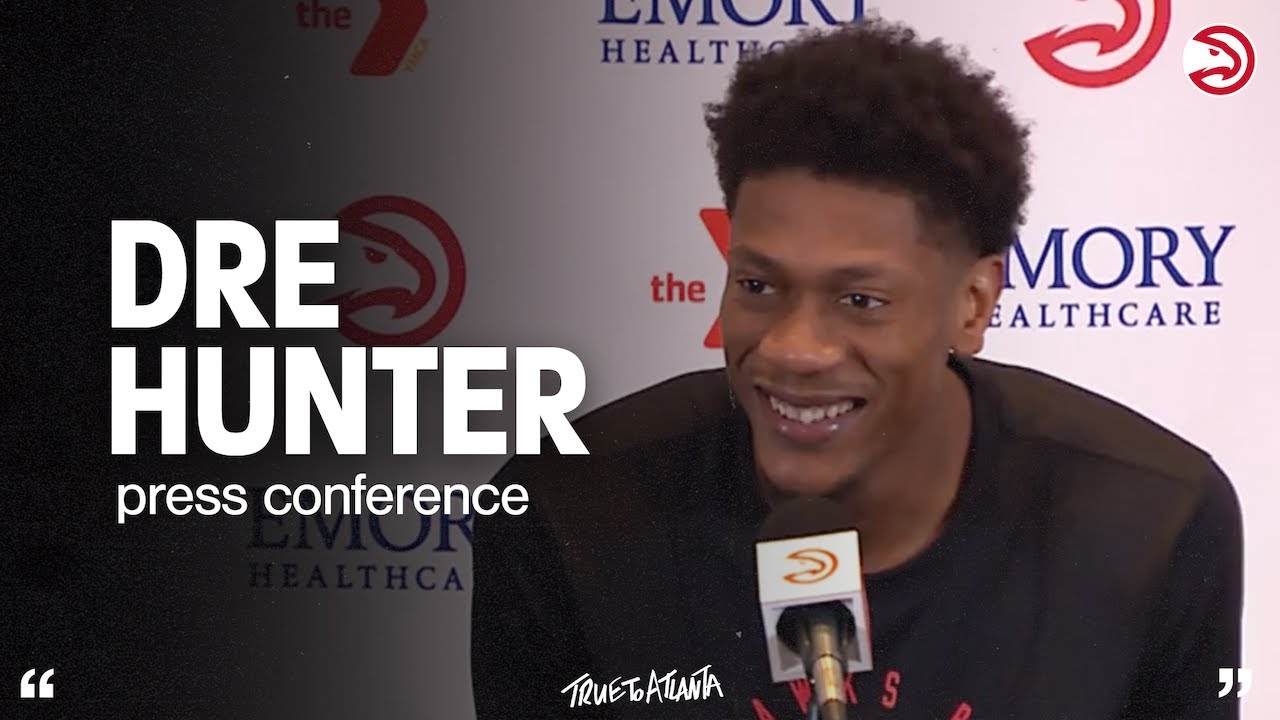 Hawks vs. Lakers Postgame Press Conference: Dre Hunter - YouTube