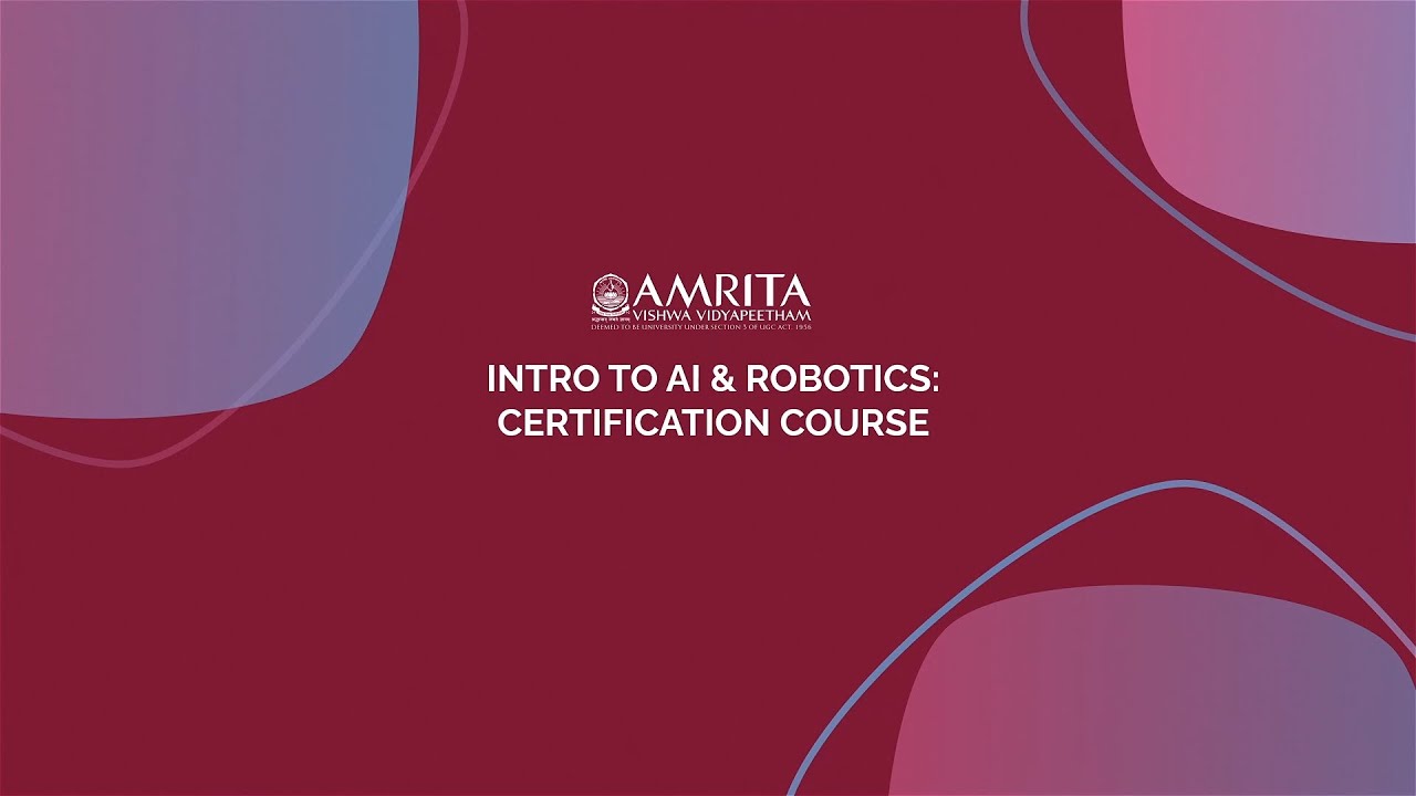 Intro to AI & Robotics: Certification Course - YouTube