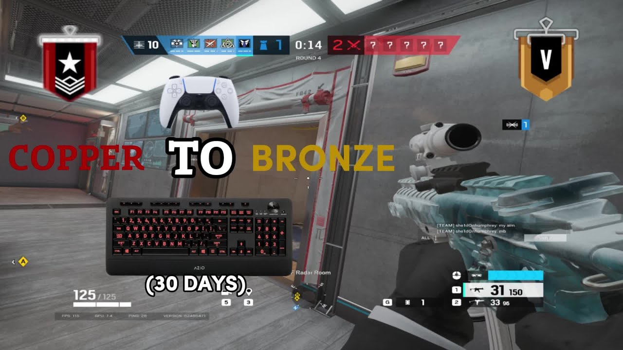 R6 Controller To Keyboard & Mouse (30 DAYS) | RANKED Week 1 - YouTube