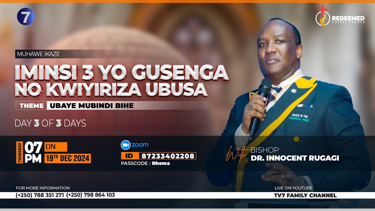 Ije gusenya ibya kubangamiraga 🌍🔥🔥 MU GUSENGA ||19.12.2024|| BISHOP DR ...